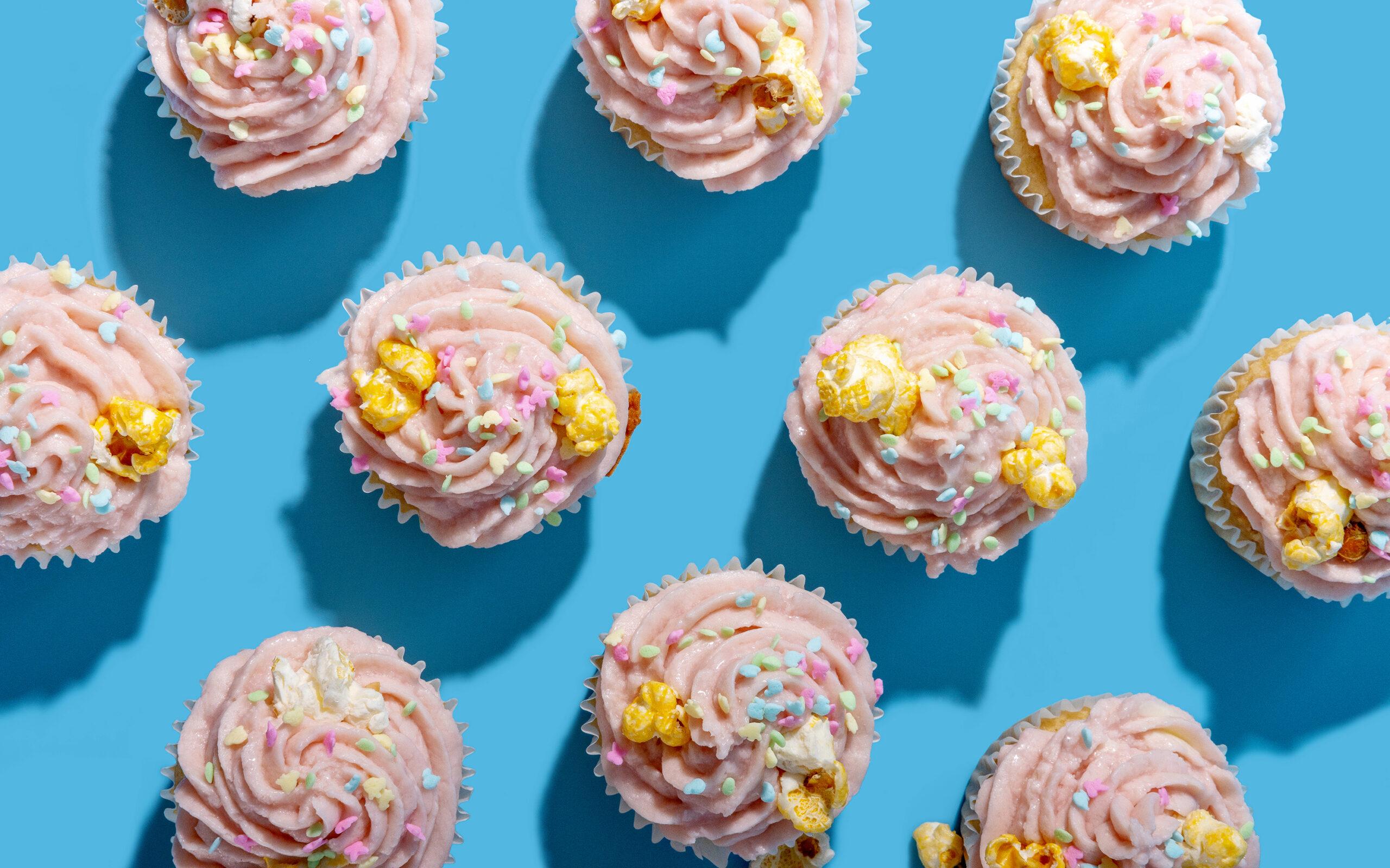 Sugar Cookie Popcorn Cupcakes – LesserEvil Snacks