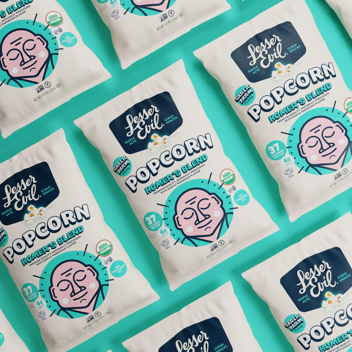 Homer’s Blend Popcorn | LesserEvil Snacks | Healthy Popcorn