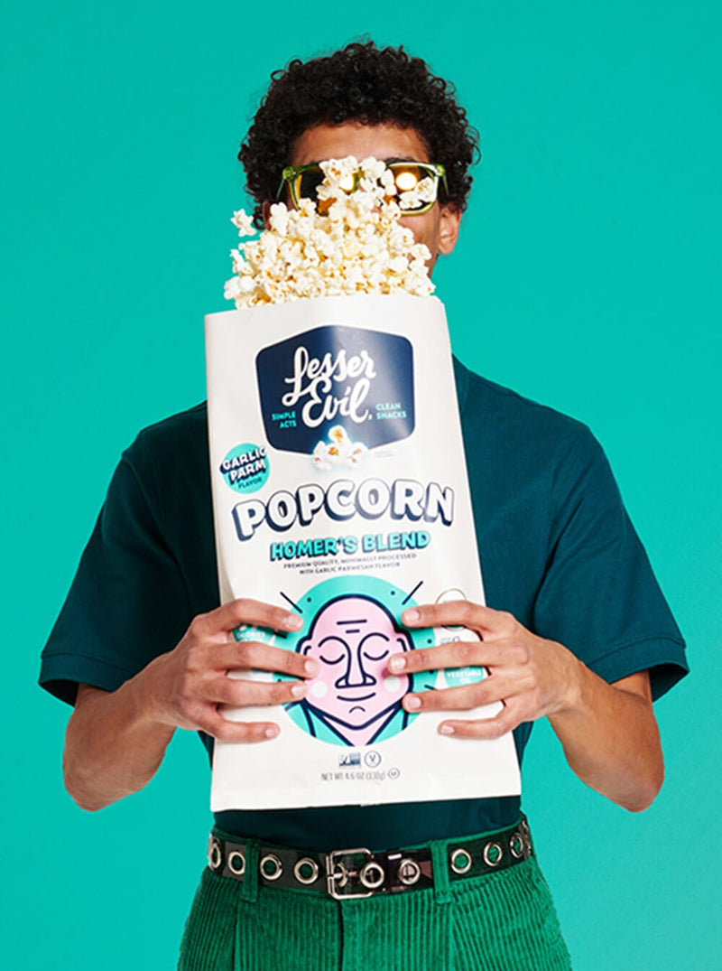 Homer’s Blend Popcorn | LesserEvil Snacks | Healthy Popcorn