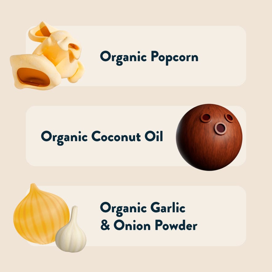 Garlic Parmesan Popcorn | LesserEvil Snacks | Healthy Popcorn
