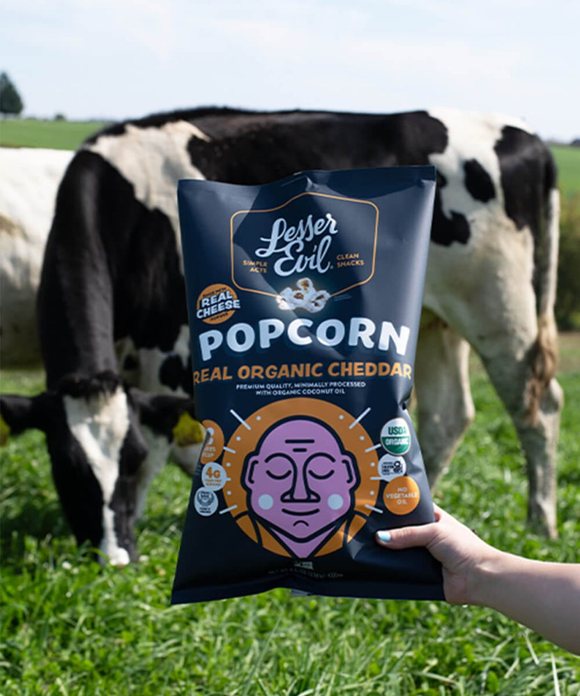 Real Cheddar Space Balls | LesserEvil Snacks | Cheese Balls